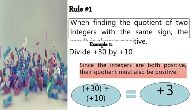 Multiplying and Dividing Integers | PPT