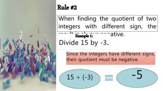 Multiplying and Dividing Integers | PPTX