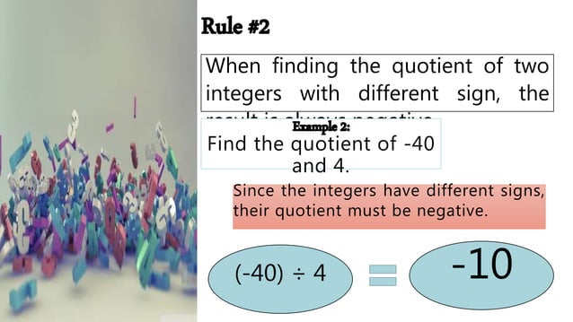 Multiplying and Dividing Integers | PPT