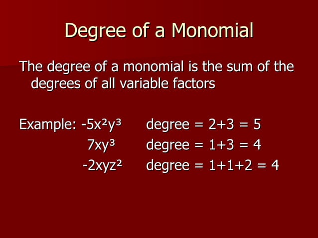 Multiplying And Dividing Monomials Module 1 | PPT