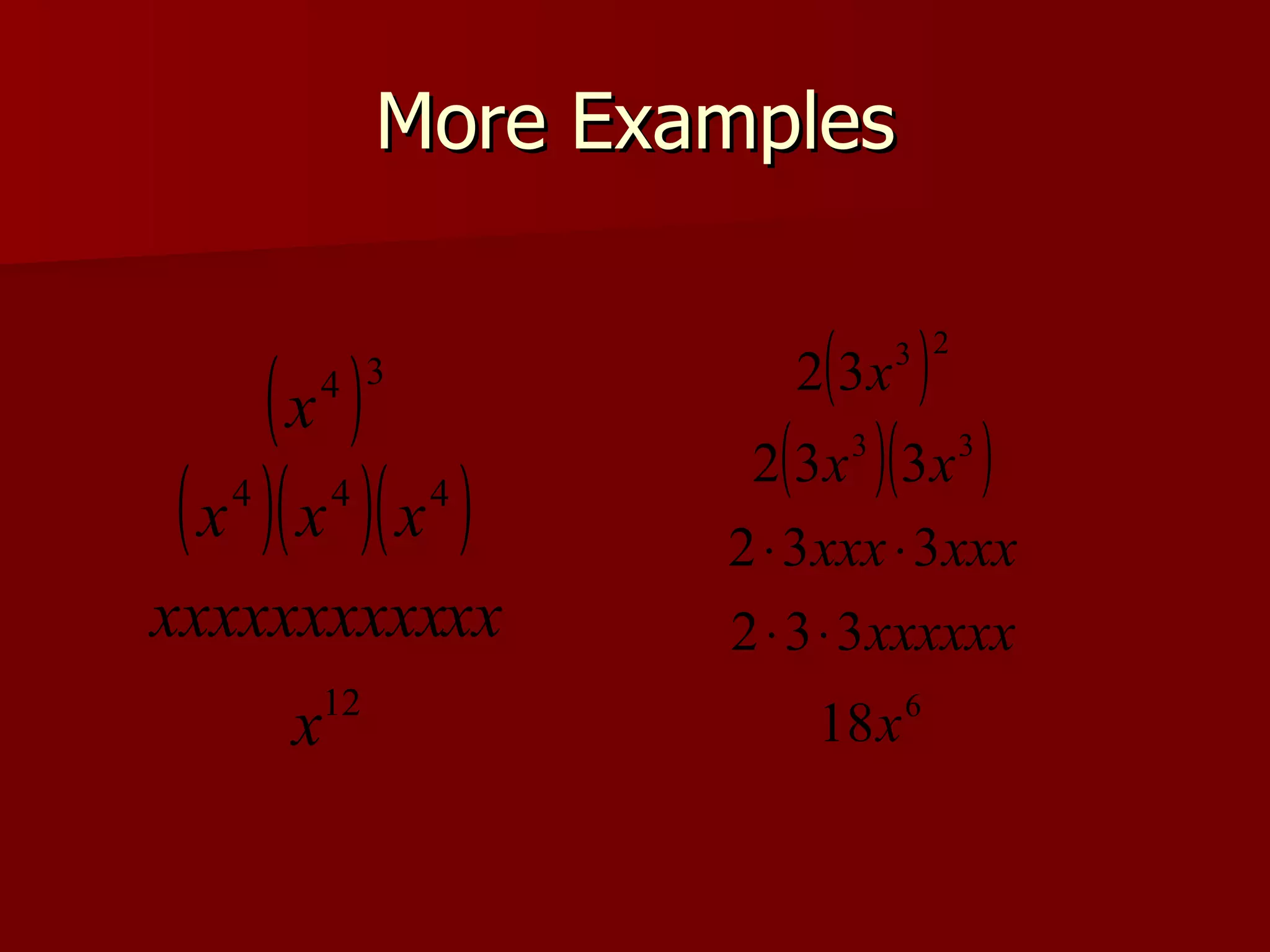 Multiplying And Dividing Monomials Module 3 | PPT