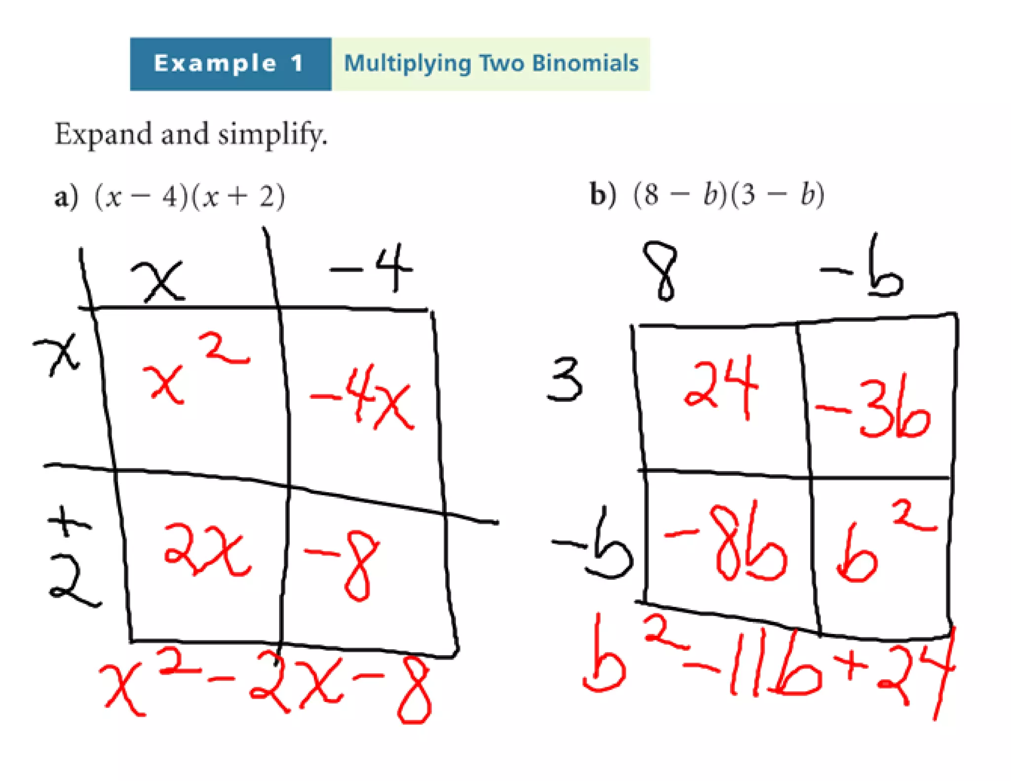 Multiplying binomials | PDF