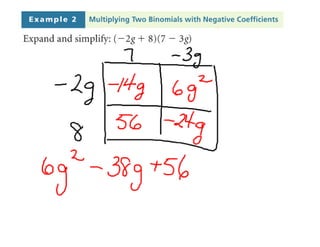 Multiplying binomials | PDF
