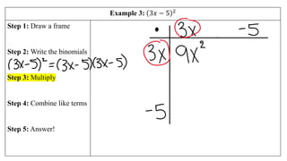 Multiplying binomials examples | PPT