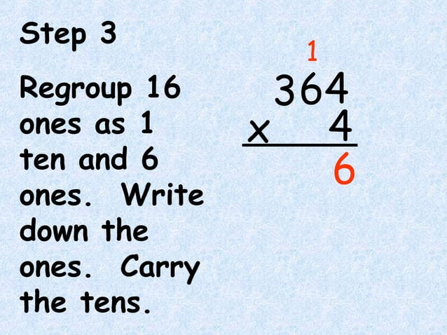 Multiplying by two-and three times one-digit