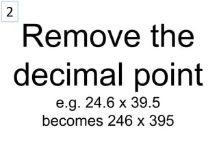 Multiplying decimals learning ladder | PPTX