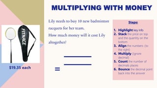 Multiplying Dividing Money PP.pdf . | PDF