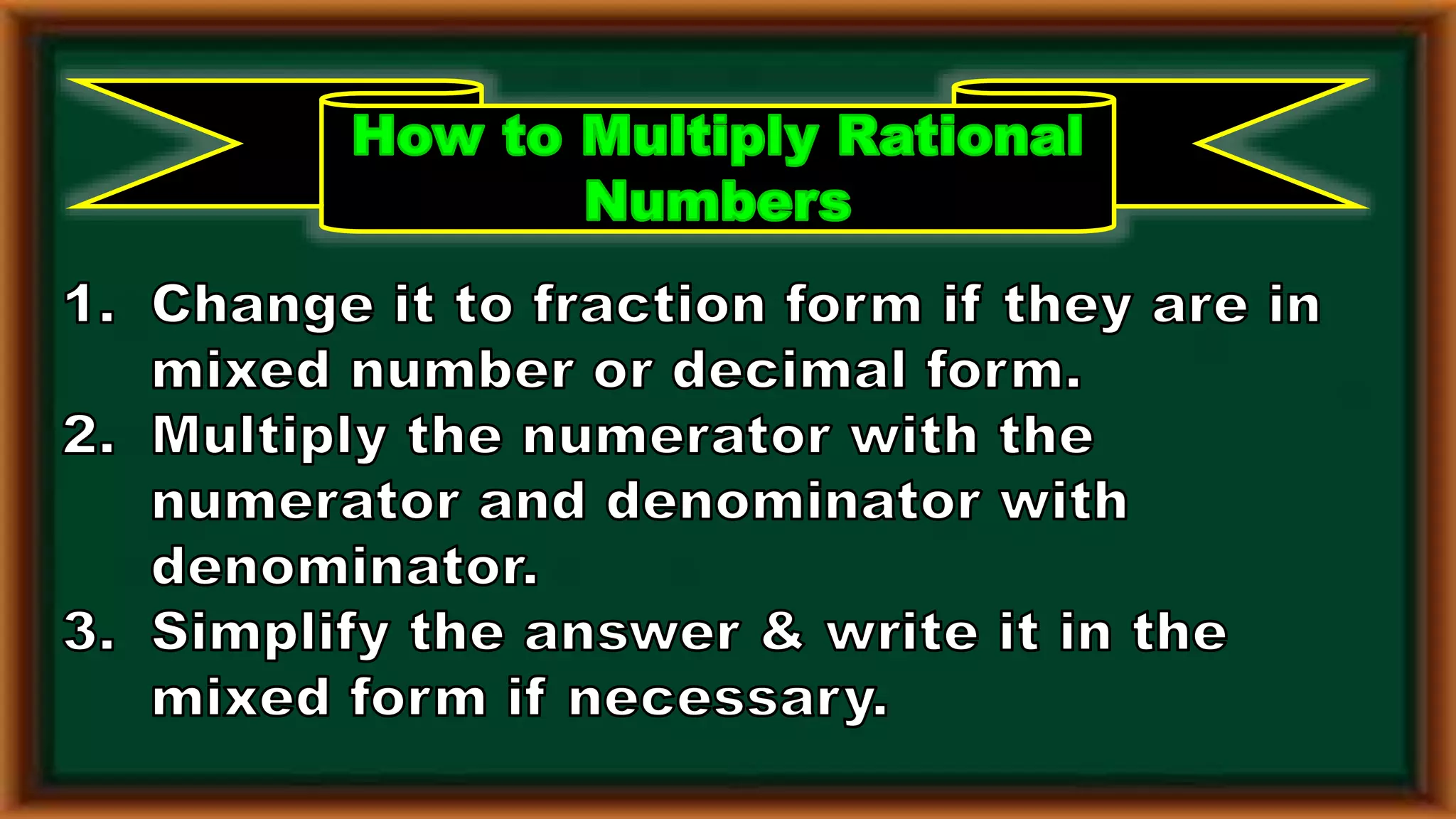 Multiplying & dividing rational numbers | PPTX