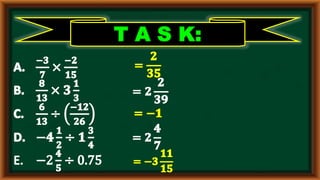 Multiplying & dividing rational numbers | PPTX