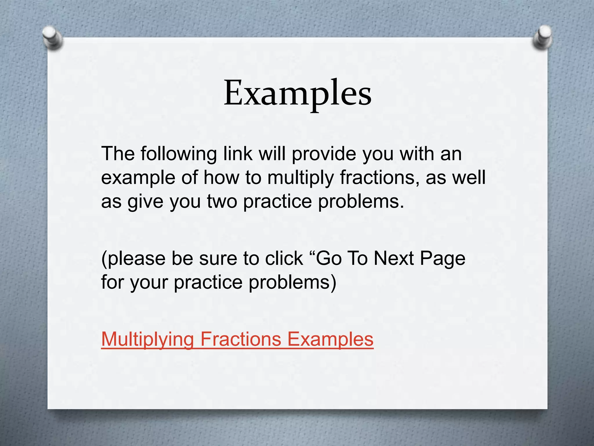 Multiplying fractions | PPT