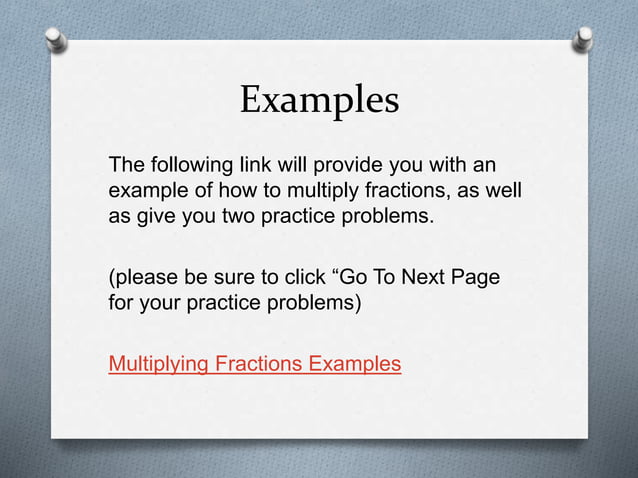Multiplying fractions | PPT