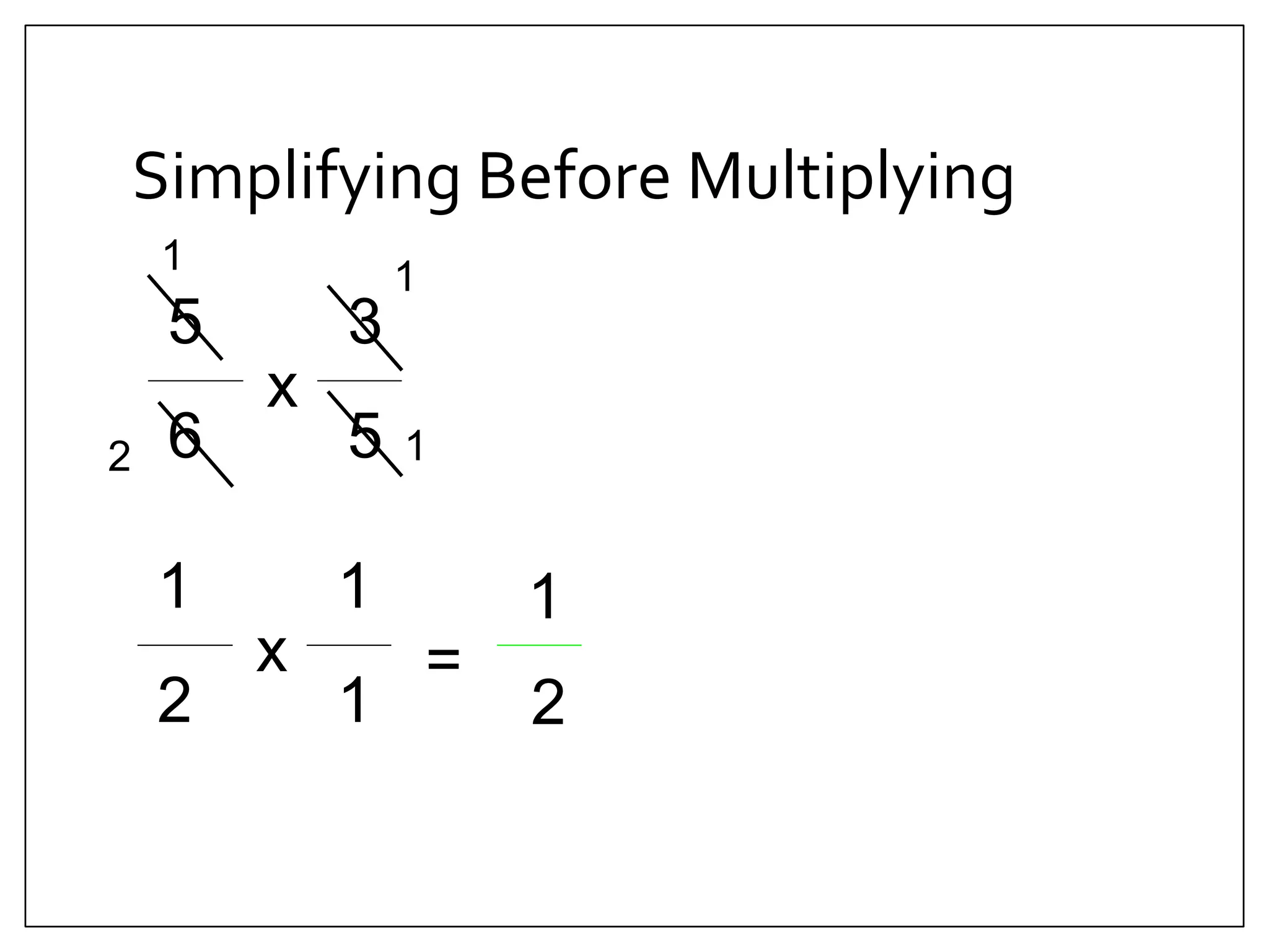 Multiplying fractions | PPT