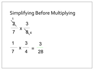 Multiplying fractions | PPT