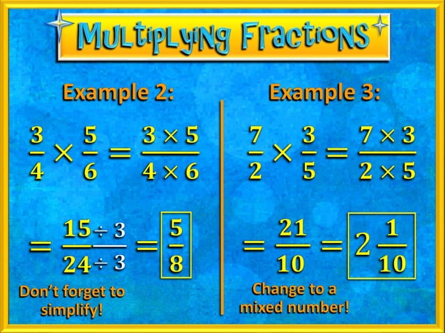 Multiplication of Fractions .pptx