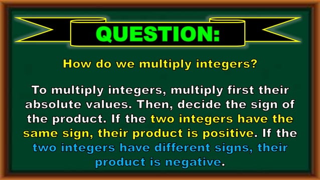 Multiplying integers | PPTX