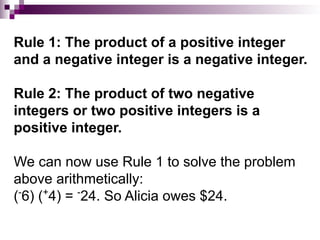 Working with Integers lesson, this can be tweaked. | PDF