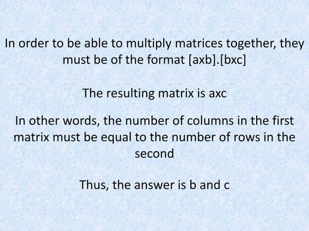 Multiplying Matrices | PPT
