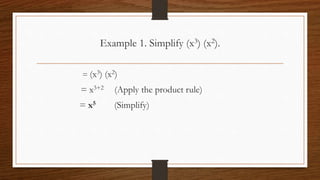 Multiplying monomial | PPTX