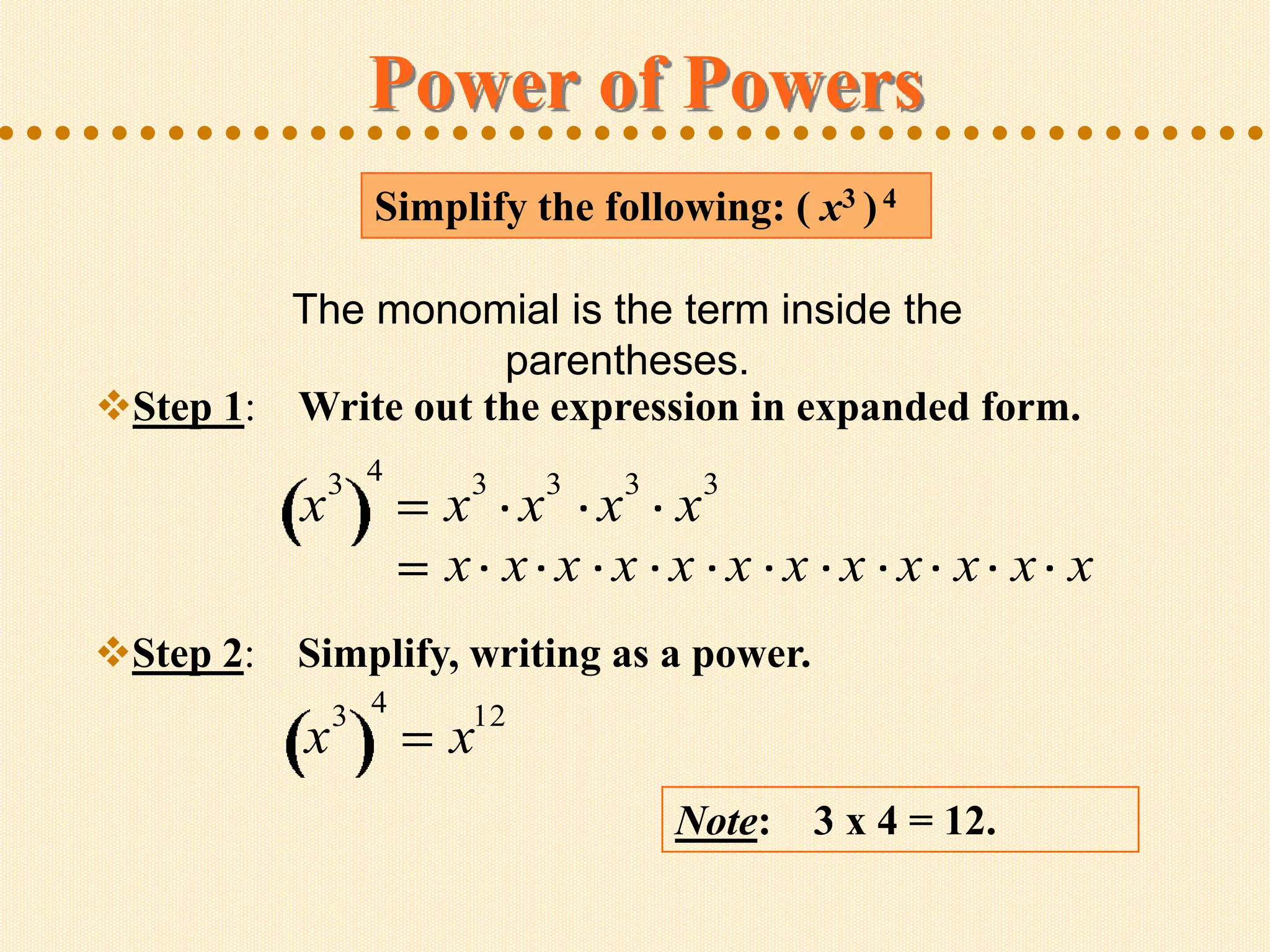 Multiplying Monomials | PPTX