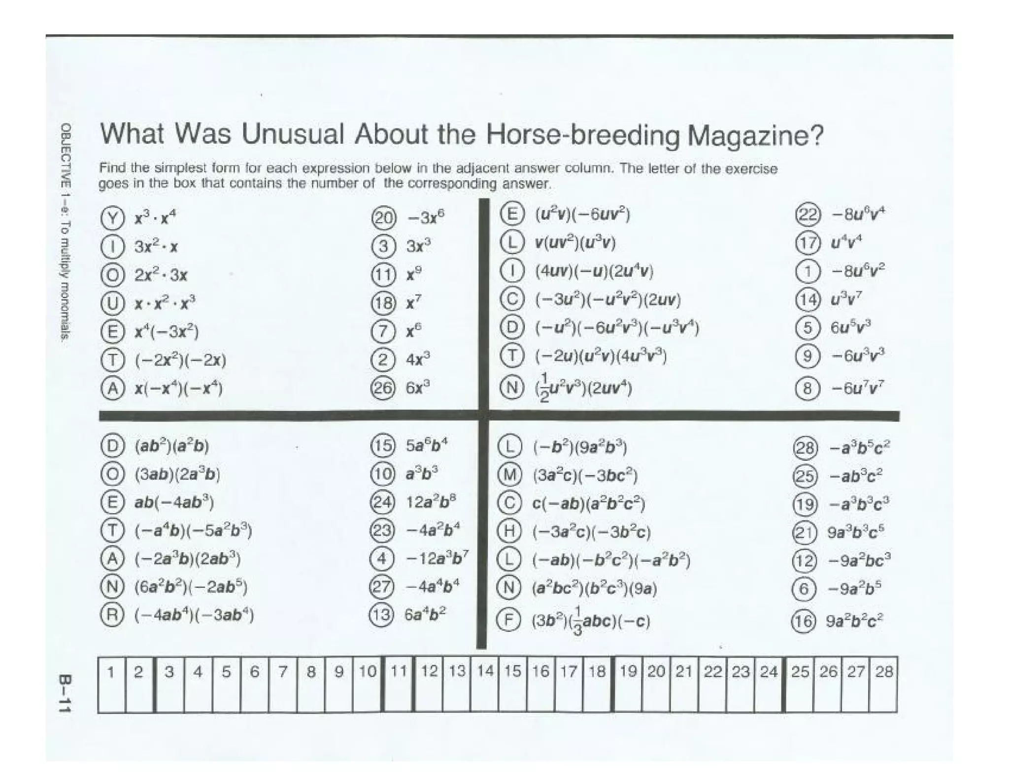 Multiplying monomialspuzzleworksheet.doc