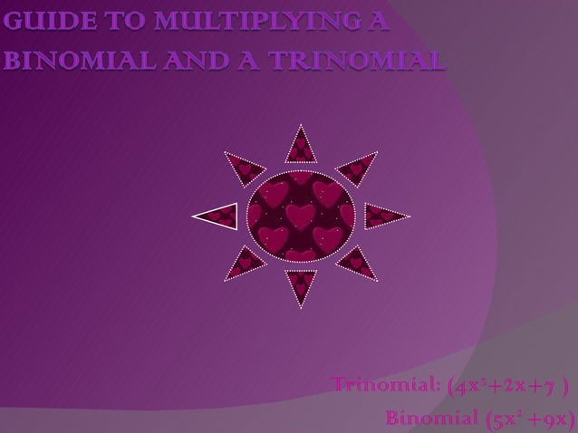 Multiplying nomials pwer point helper guide(bam) | PPT
