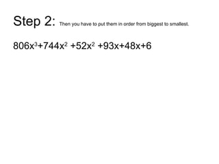 Multiplying polynomial power point | PPT