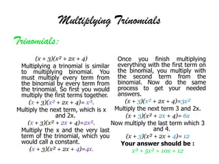 Multiplying Polynomials | PPTX