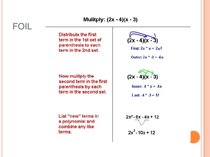 Multiplying polynomials