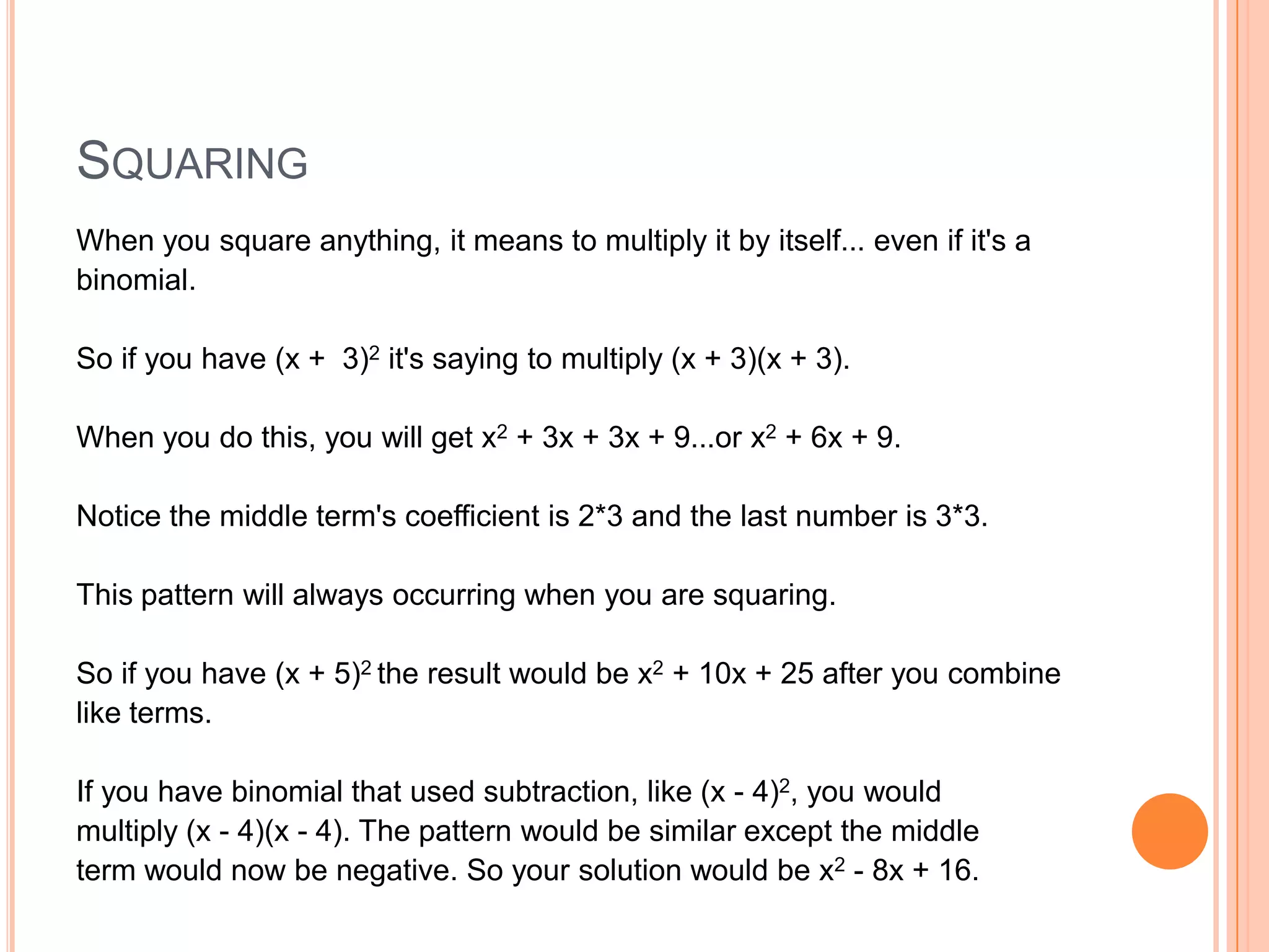 Multiplying polynomials- II | PPT