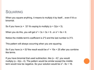 Multiplying polynomials- II | PPT