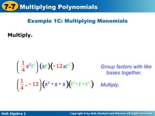 Multiplying polynomials | PDF
