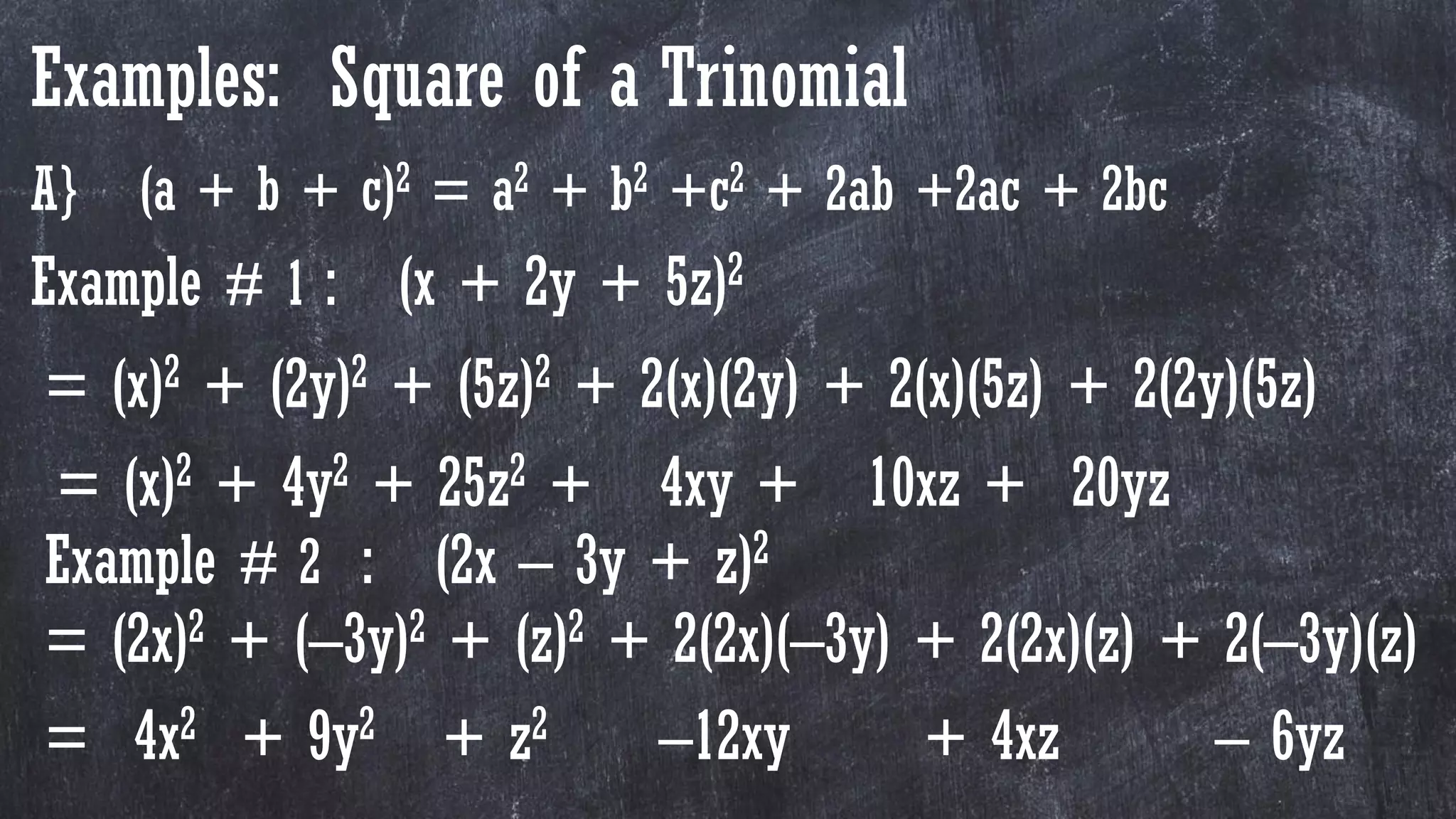 Multiplying Polynomials | PDF
