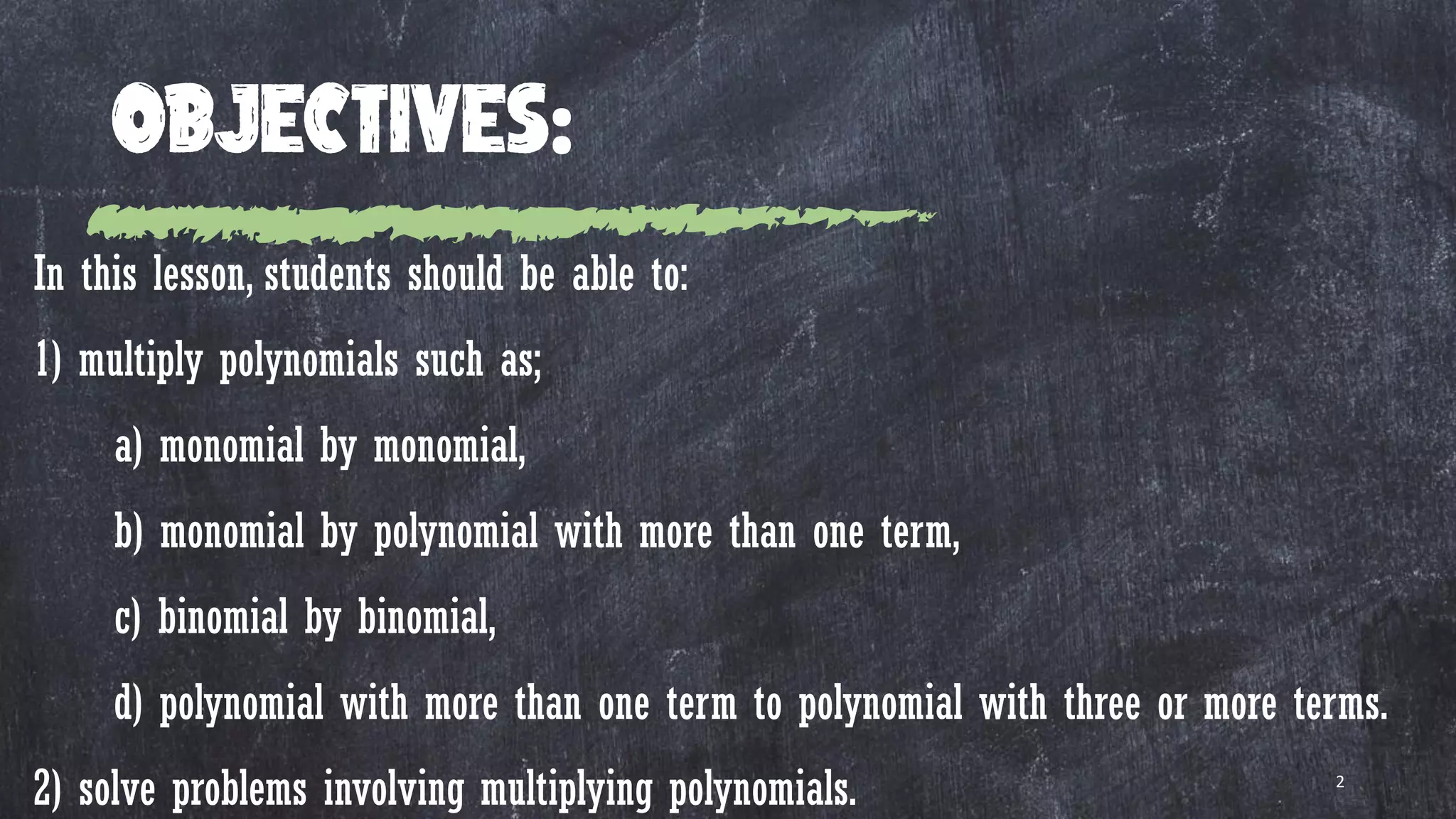 Multiplying Polynomials | PDF | Homework and Study | Education