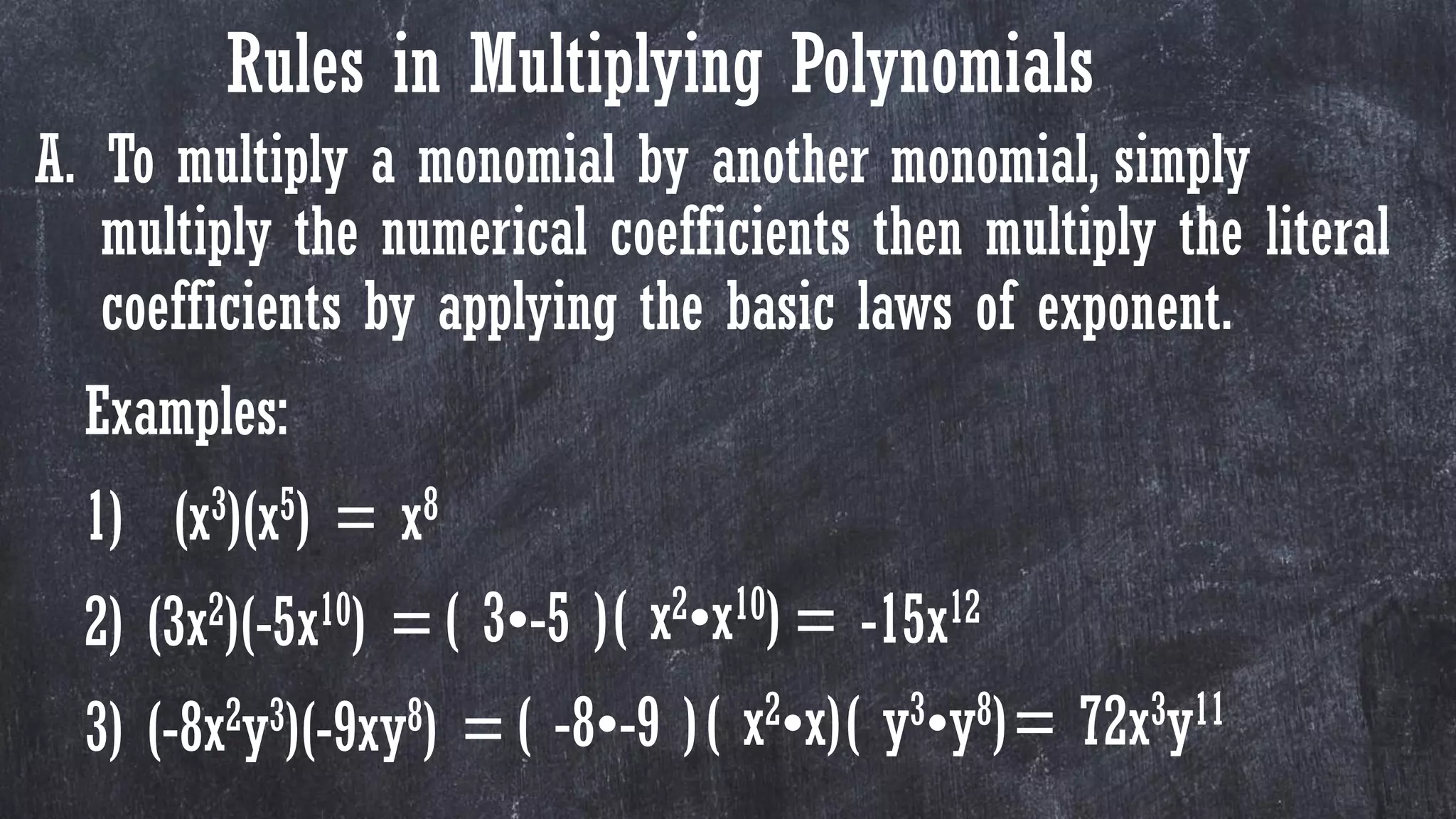 Multiplying Polynomials | PDF