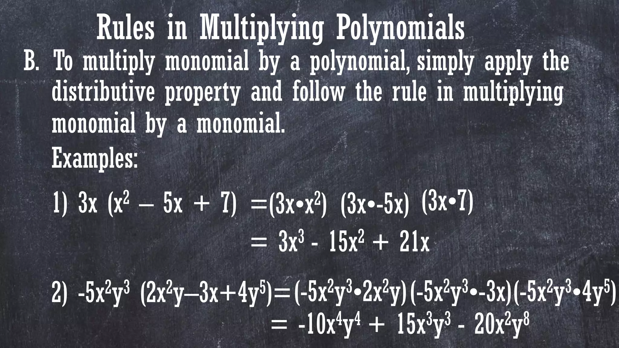Multiplying Polynomials | PDF