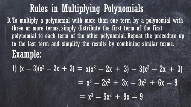 Multiplying Polynomials | PDF | Homework and Study | Education