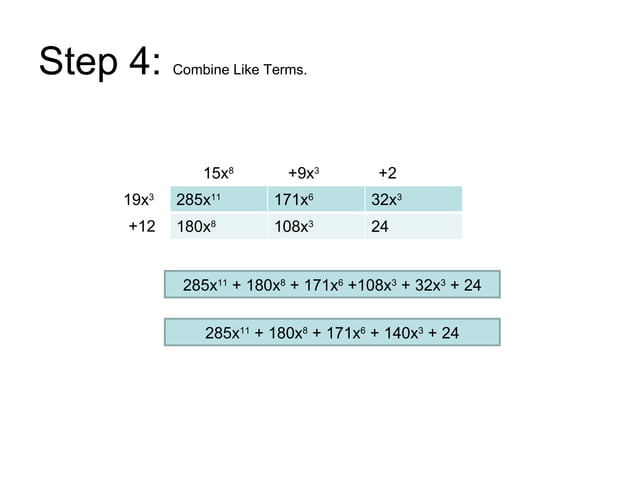 Multiplying polynomials powerpoint | PPT | Science