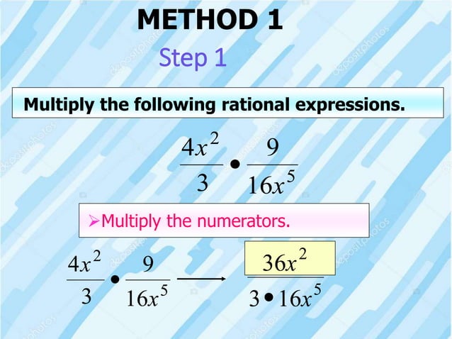 Multiplying rationalexpressions | PPT