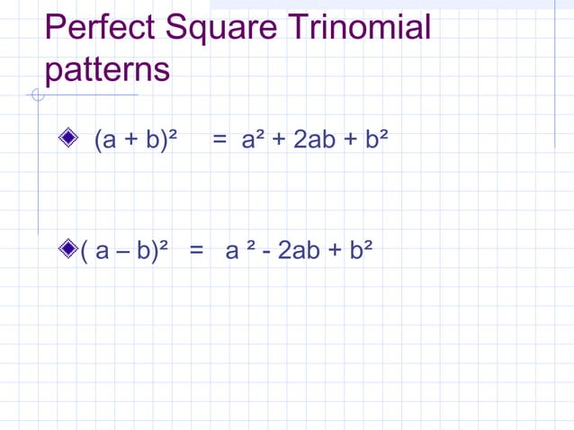 Multiplying special binomials | PPT