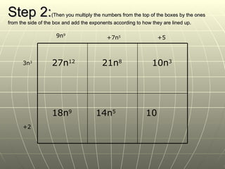 Multiplying trinomials and binomials | PPT