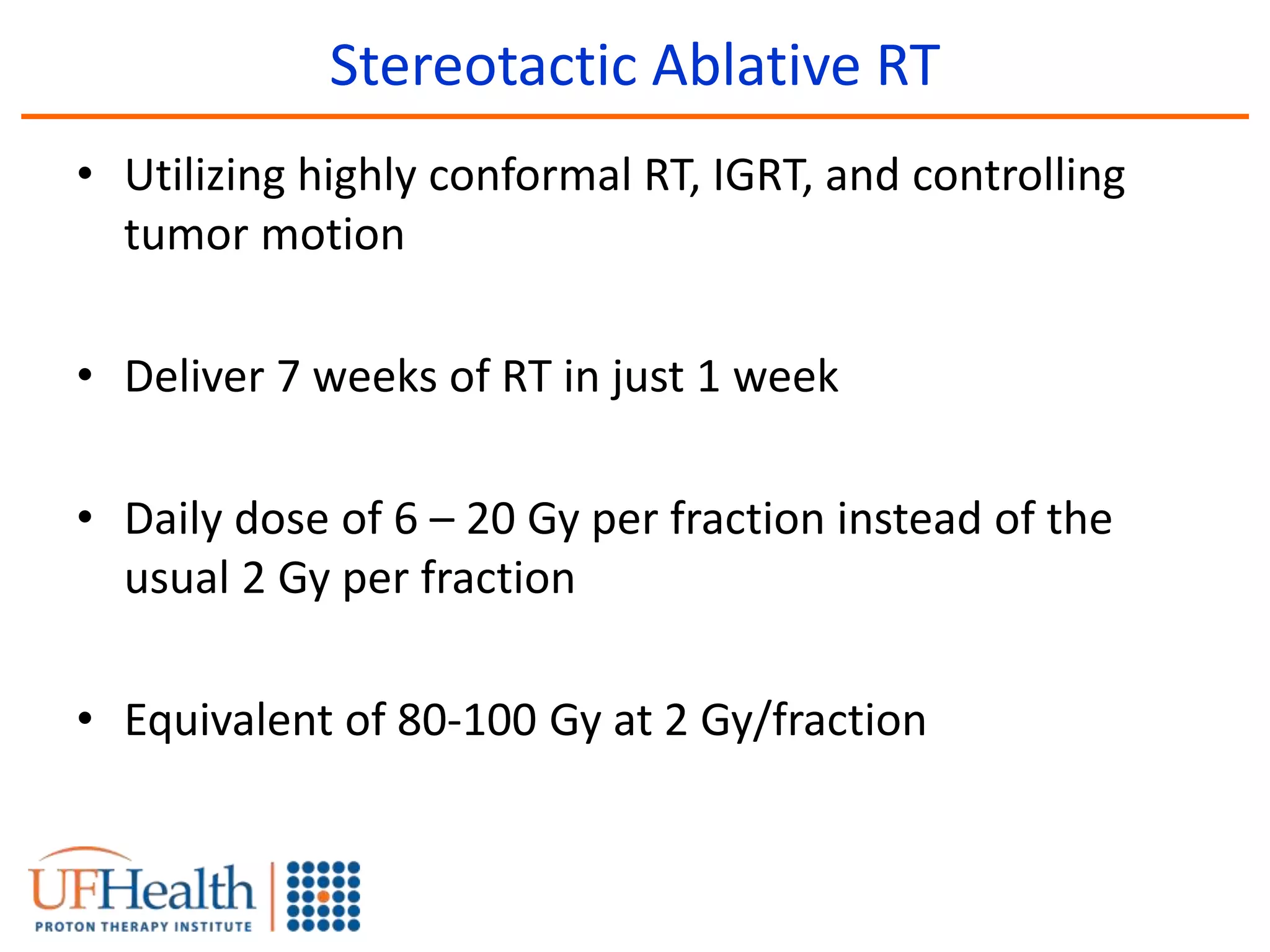 Radiation Therapy in the Management of Lung Cancer | PPTX