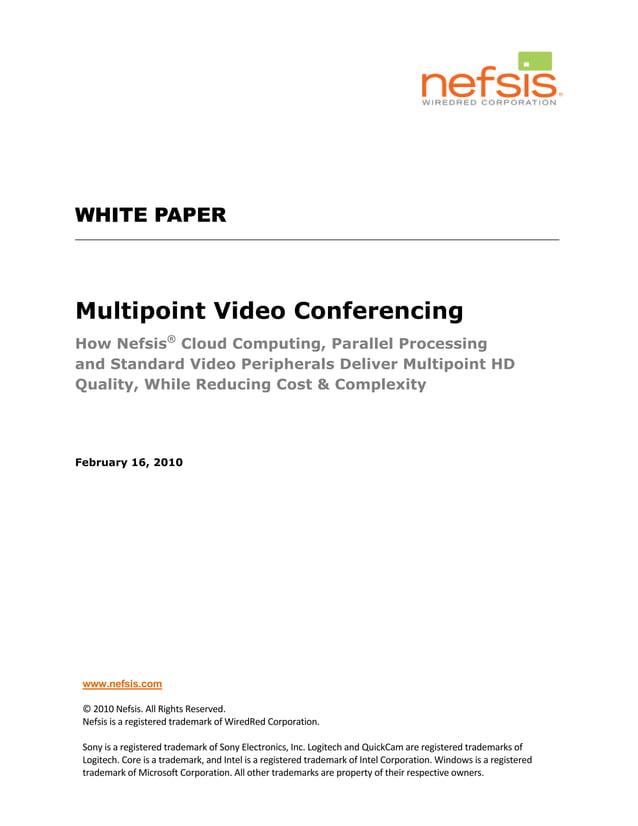 Multipoint Video Conferencing | PDF