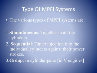 Multi point fuel injection | PPT