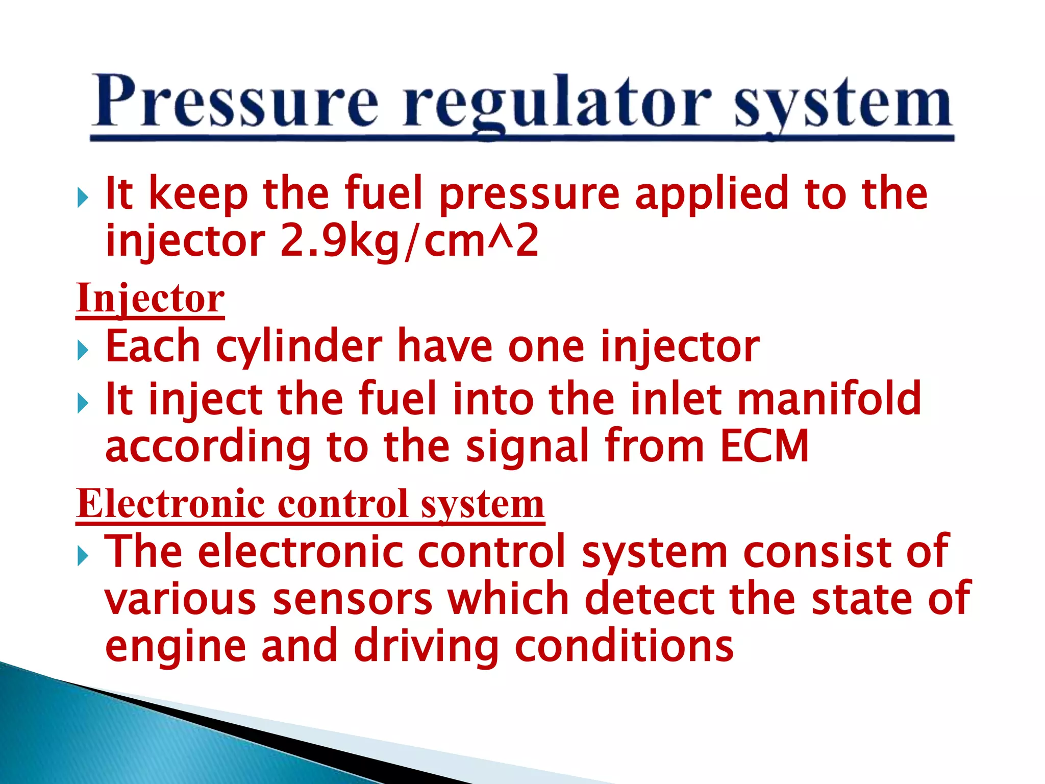 Multi point fuel injection | PPTX