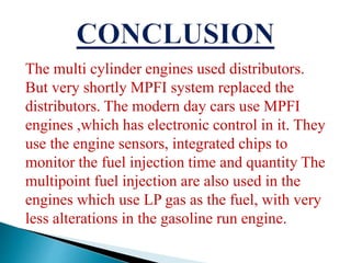Multi point fuel injection | PPTX