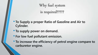Multipoint Fuel Injection System (MPFI) | PPTX
