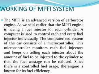 Multi point fuel injection system | PPT