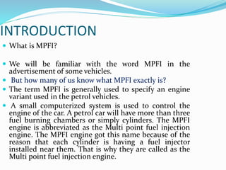 Multi point fuel injection system | PPT