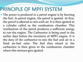 Multi point fuel injection system | PPT