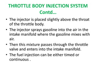 MULTI POINT FUEL INJECTION SYSTEM of Automobiles.pptx